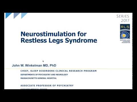 Webinar 2017: Neurostimulation and Restless Legs Syndrome