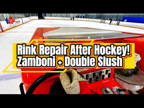 Post‑Game Rink Rescue: Zamboni Scrape, Double Slush & Goalie Crease Fix 🏒❄️