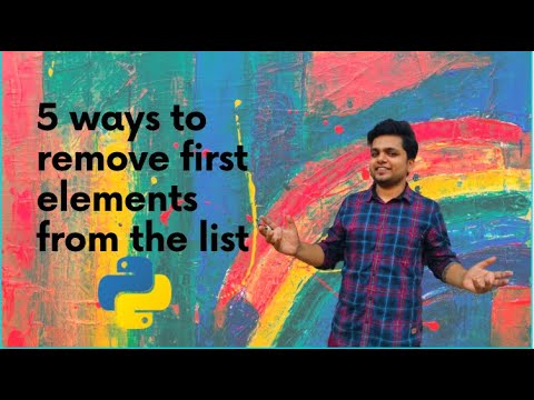 5 ways to remove first elements from a list| Python tricks| Easy tutorials