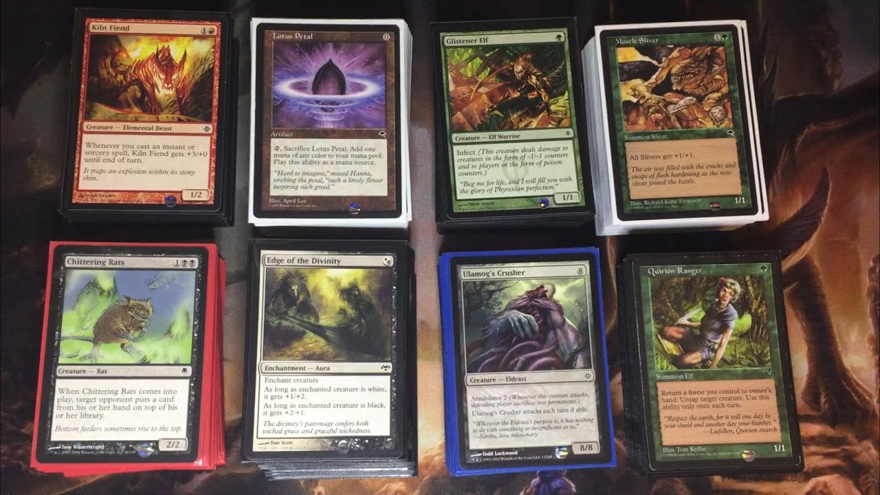 Found My Old Magic The Gathering Pauper Deck Collection Part 2!
