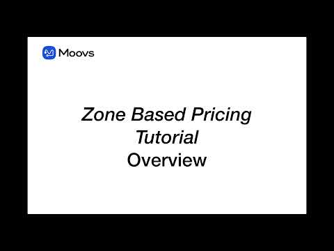 Overview for Zone Based Pricing