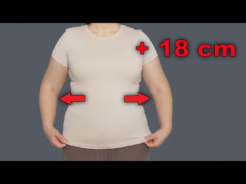 MAKEOVER IDEA for a T-shirt — how to INCREASE the size