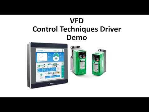 VFD Control Techniques Commander C200 Driver + cMT3072 CODESYS & Weintek Remote IO
