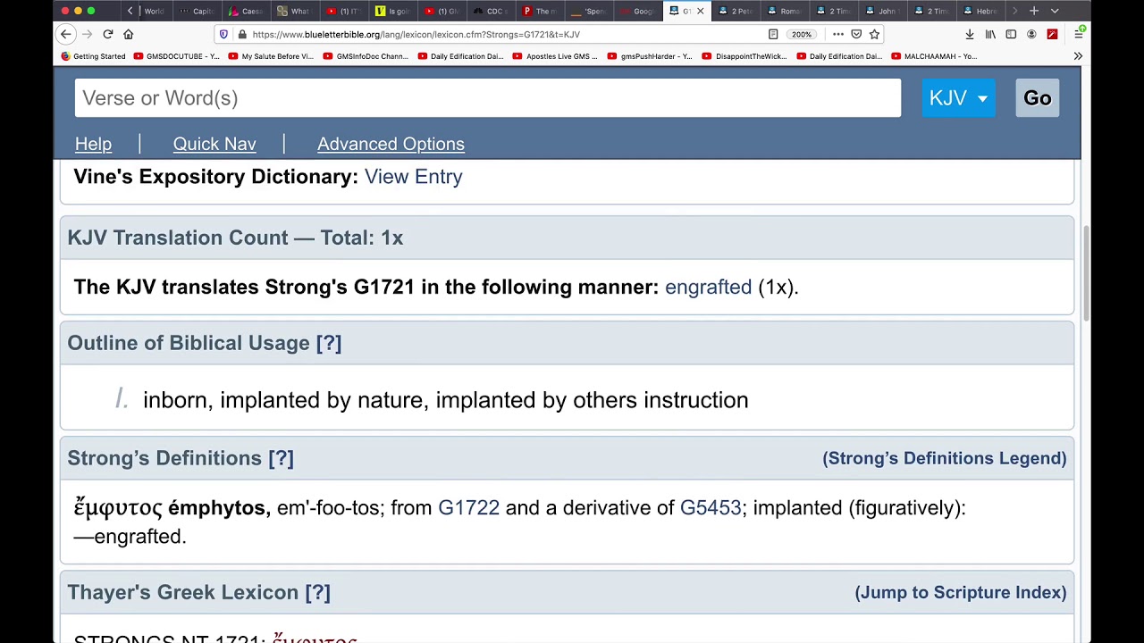 The Engrafted Word In Us   GMS UponPrecepts