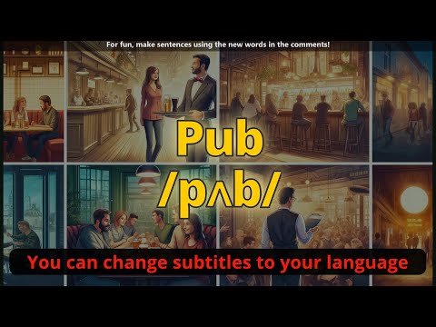 Pub meaning with 5 examples
