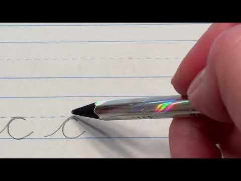 Lowercase "c" in cursive