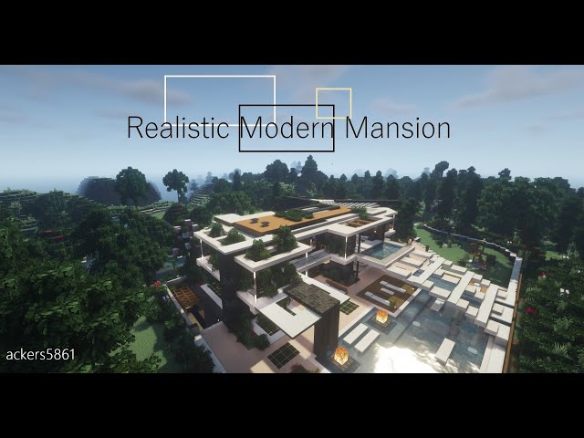 Realistic Modern Mansion Minecraft Map