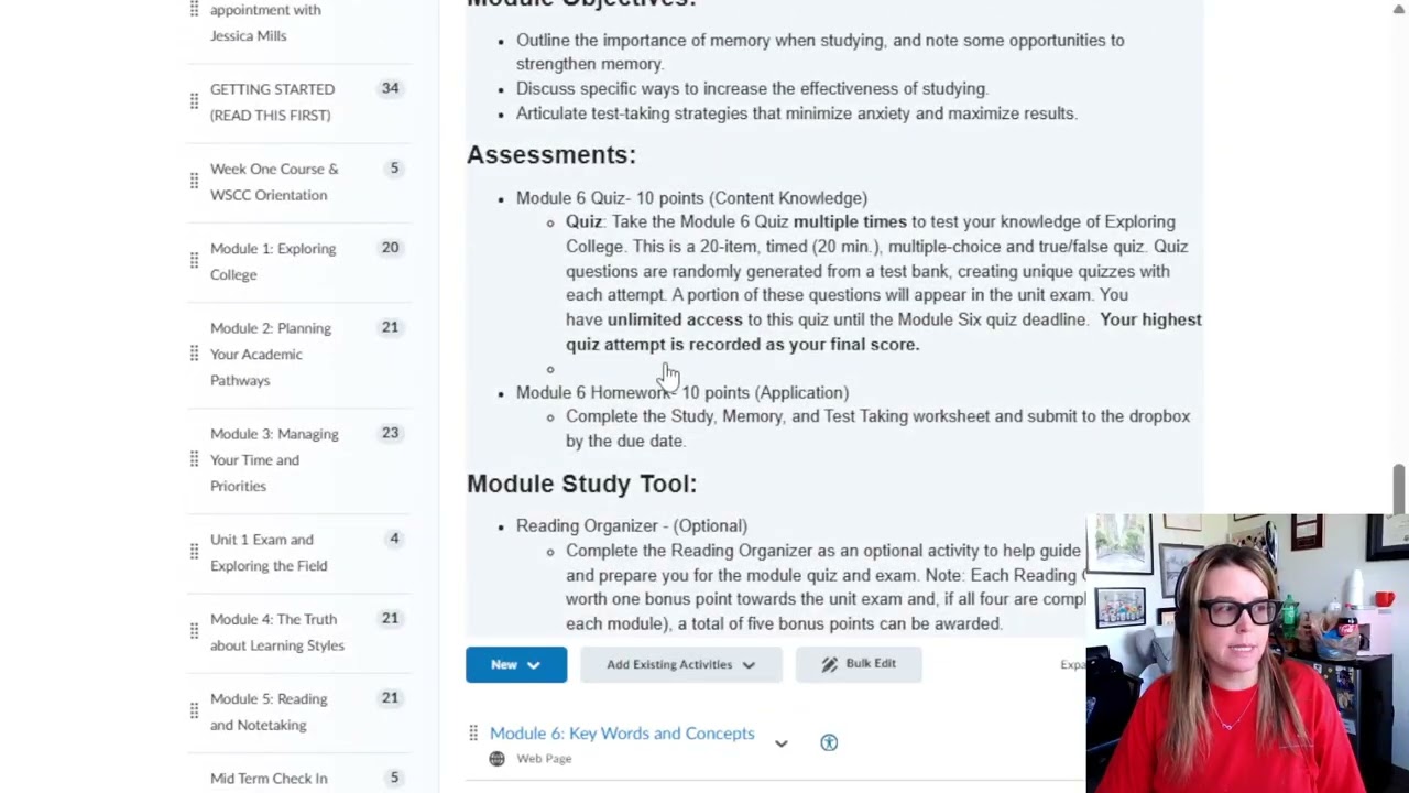 Module 6 Reading, Studying, and Notetaking