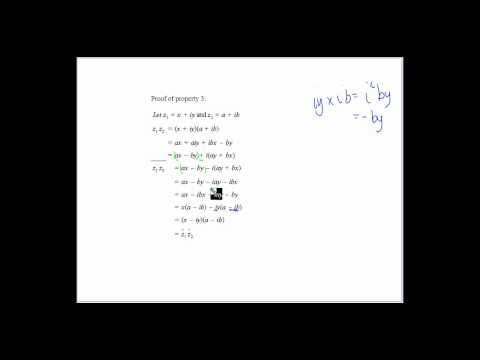 Properties Of Complex Conjugates