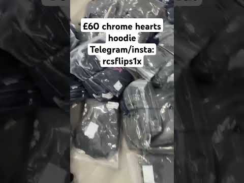 i resell these £10 chrome hoodies for £1,000 🤑🤑 #chromehearts #reselling #sp5der #denimtears #fy