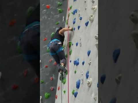 Daisy's first sender one lead climb