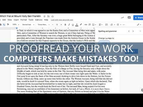 Spell Check Your Google Doc