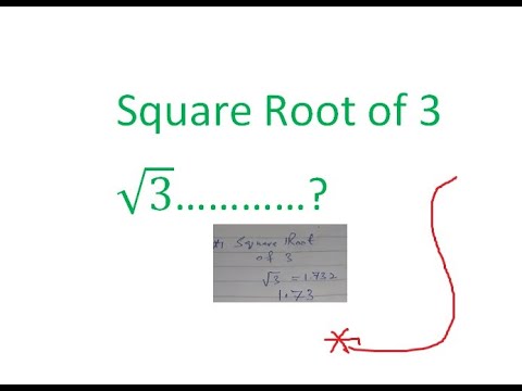 Square root of 3 | square root of 3 digit number | square root of 3 digit number trick