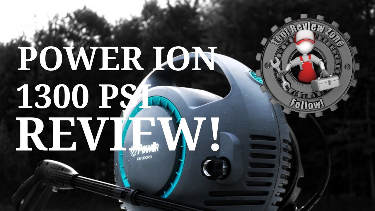 POWER Pressure Washer 1300 PSI with Lithium Battery REVIEW! ( Ion-1300B 36V )