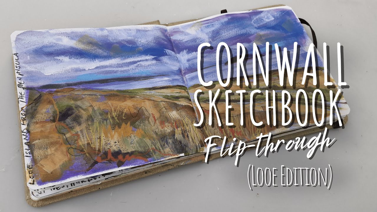 Cornwall Sketchbook Flip-through - Looe Edition