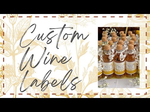 DIY WEDDING WINE LABELS | CUSTOM WEDDING FAVORS | DIY MINI WINE LABELS