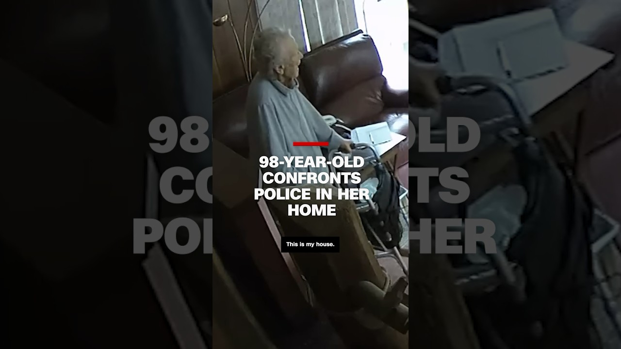 98-year-old woman confronts police raiding her home