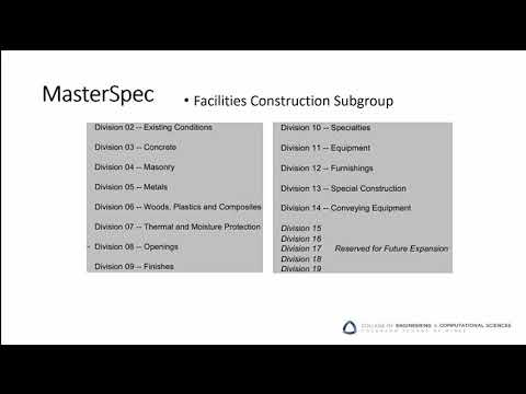 Outline Construction Specs