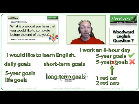 What is one goal you have? - English Conversation Question 7