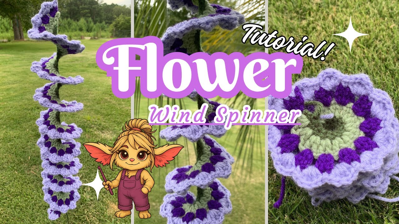 Flower Wind Spinner *Crochet Tutorial* 