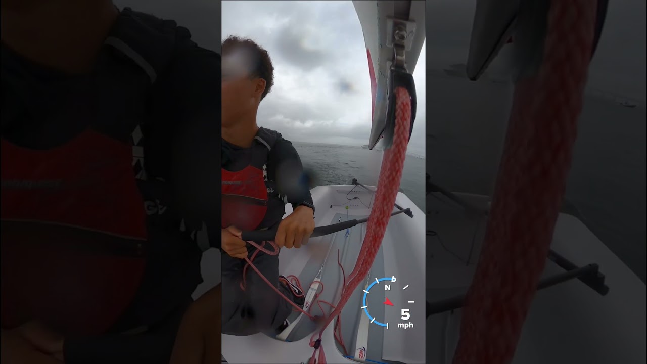 Lazy FJ roll tack #short #sailing #boat #water