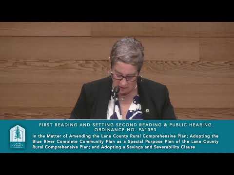 Lane County | Board of Commissioners Afternoon Meeting: October 15, 2024