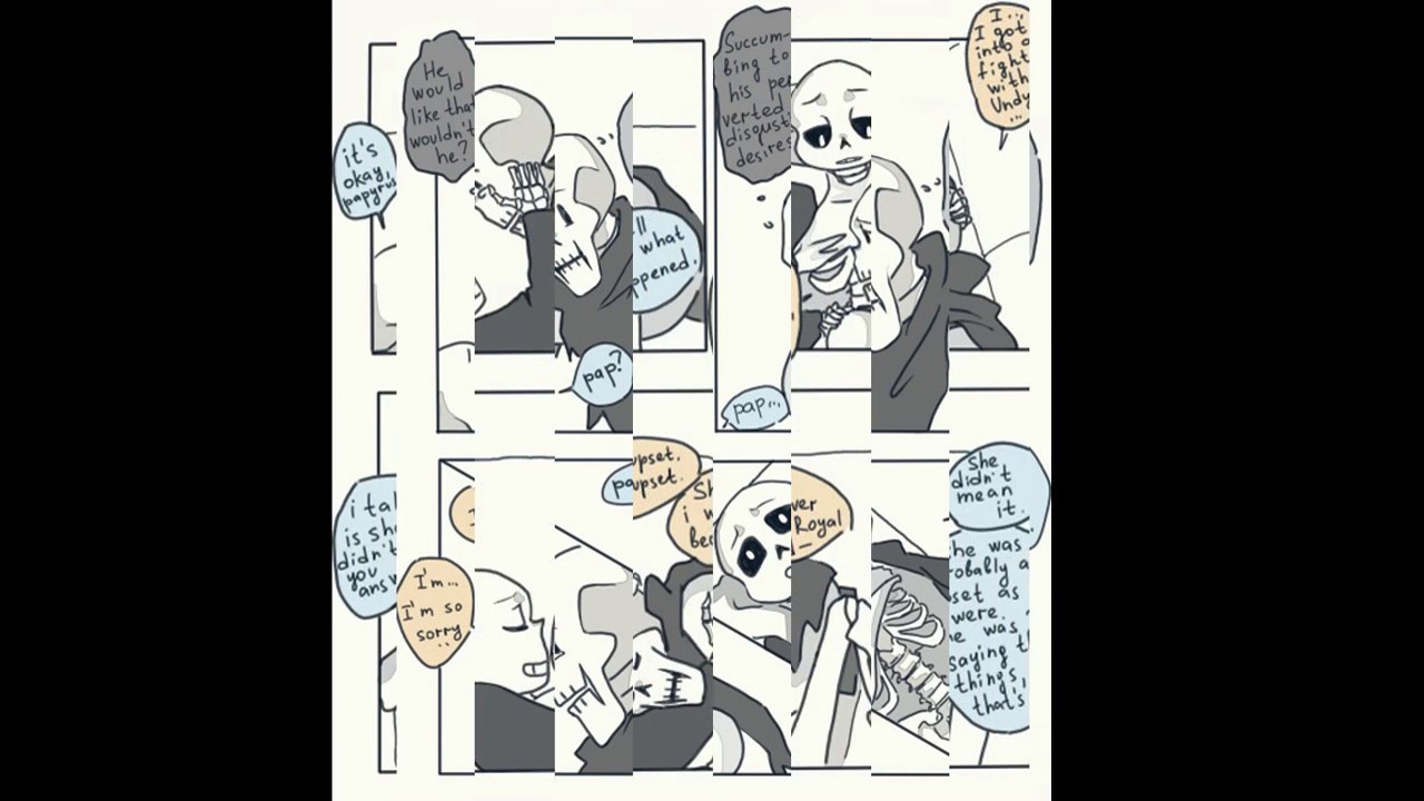 sans x papyrus comic #4