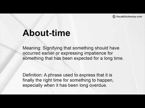About-time Meaning