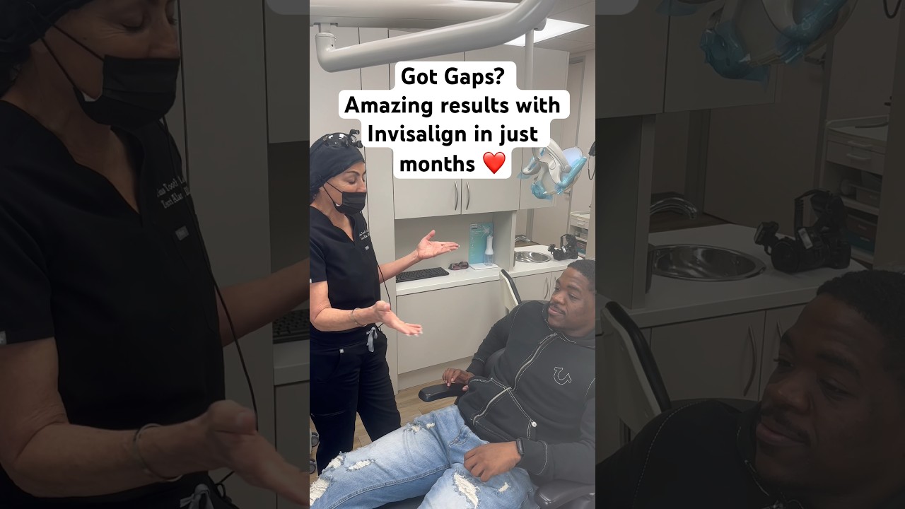 Got Gaps? Amazing Invisalign results in just months ❤️