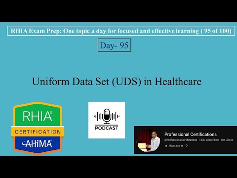 RHIA Exam Preparation 095- Uniform Data Set UDS