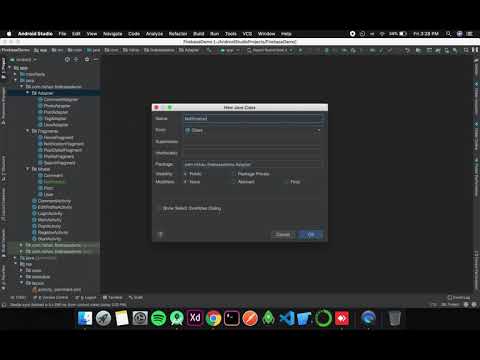 Learn Firebase Android Tutorial 35 Instagram Like App using Firebase Part 27 notification ...