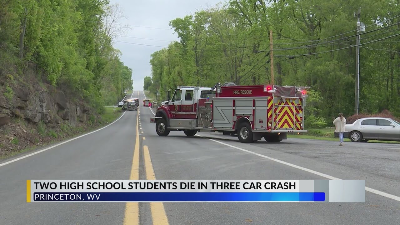 Two high school students dead after fatal three-car crash in Princeton, West Virginia