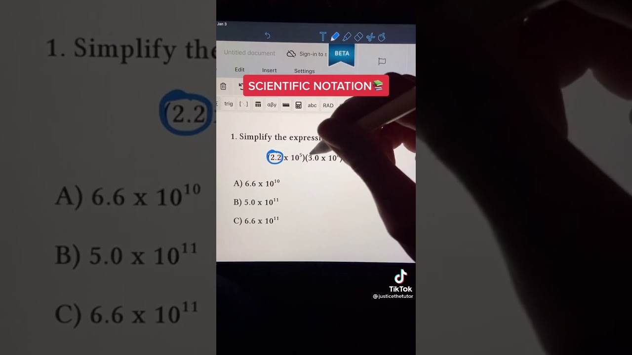 Multiplying in Scientific Notation