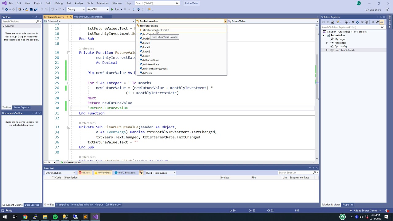Murach's Visual Basic 2015 Exercise 6-2
