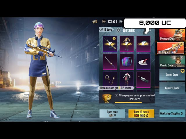 How to get the Woman in Gold set in PUBG Mobile 1.2 version