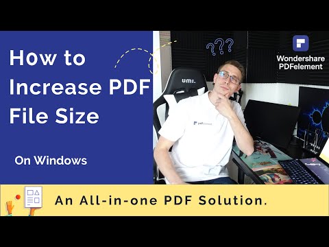 How to Increase PDF File Size on Windows | Wondershare PDFelement 8