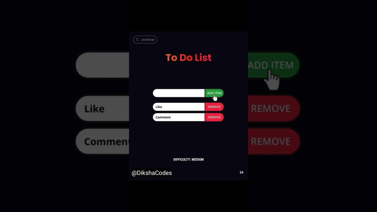 Fun Mini Javascript Projects For Beginners! #javascript #diksha
