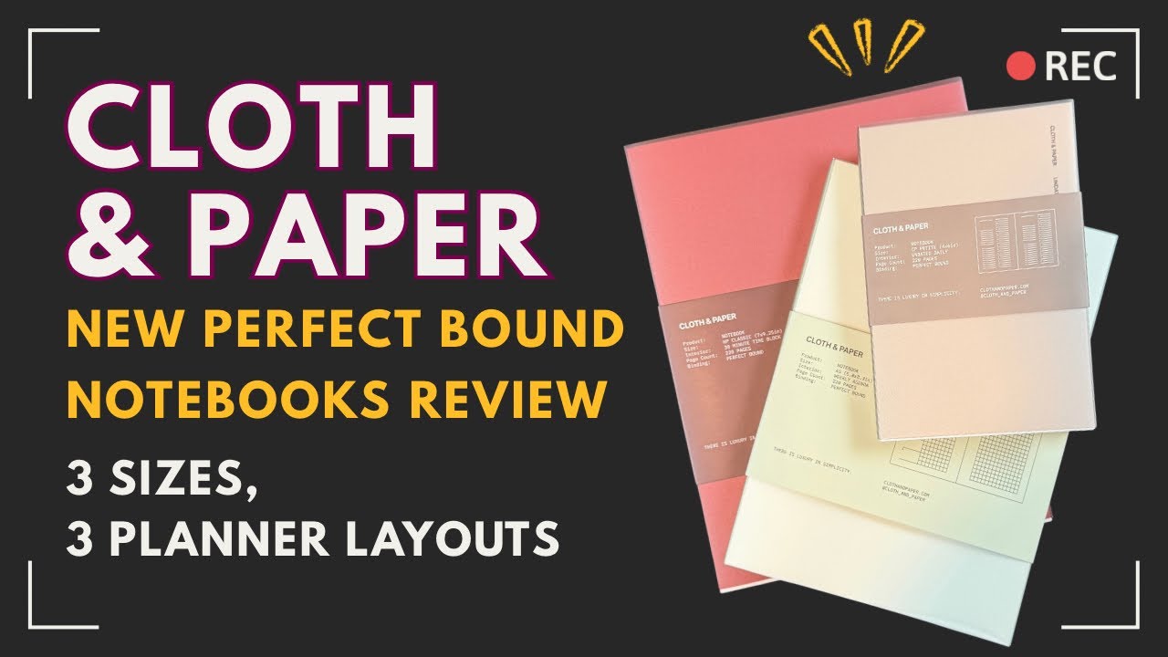Cloth & Paper Perfect Bound Notebook Review: CP Petite Daily, A5 Weekly, HP Classic Hourly