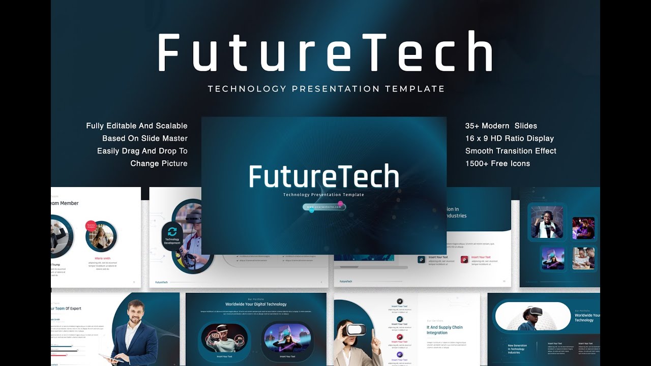 Future Tech Technology Presentation Template for PowerPoint & Google Slides