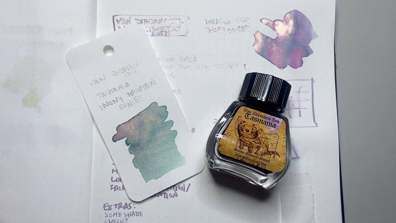 Van Dieman's Ink Snowy Mountain Sunset Ink Review
