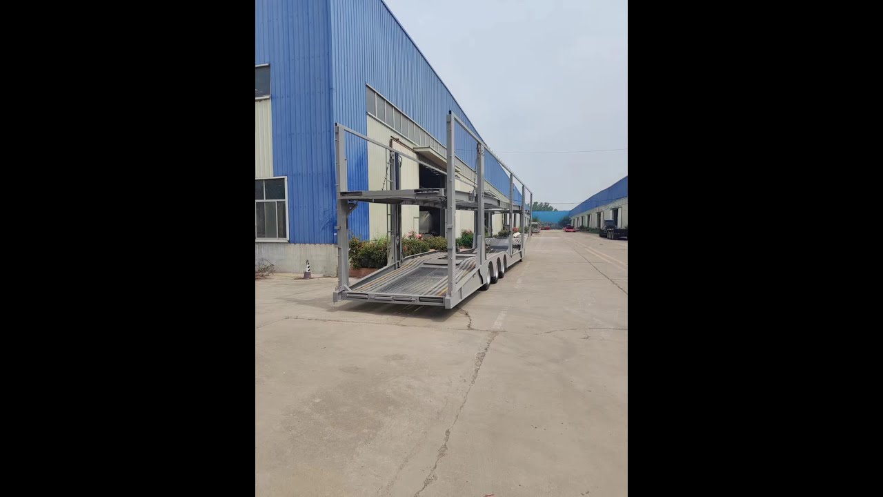 car hauler manufacture from China，car carrying trailer