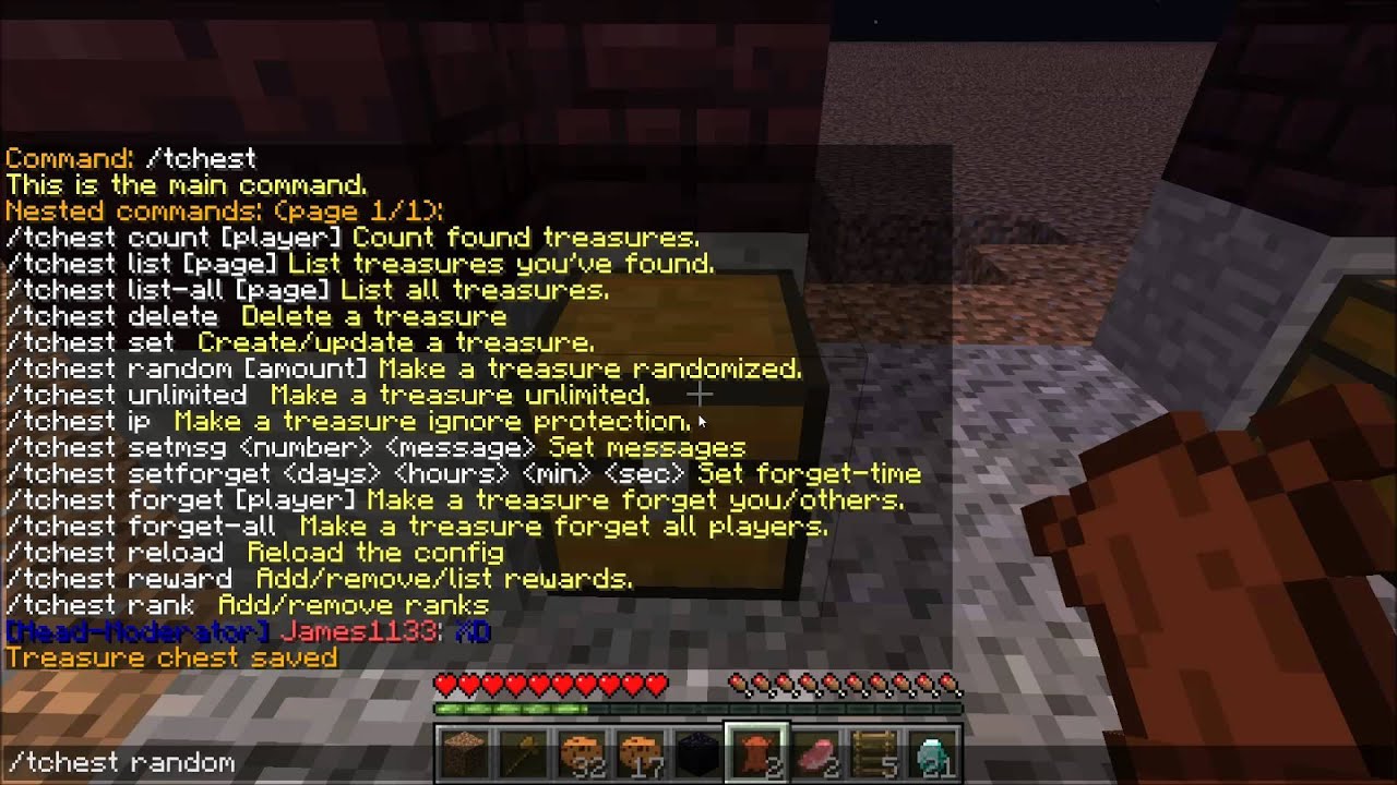 Minecraft Plugins #1: Treasure Chest