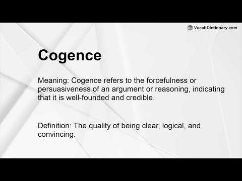 Cogence Meaning