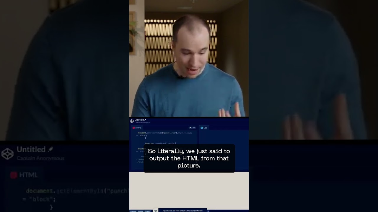 GPT-4 DEMO: Napkin sketch to WORKING website #shorts