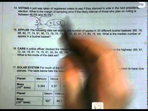Honors Algebra 2 Unit 8 More Statistical Analysis and Sampling