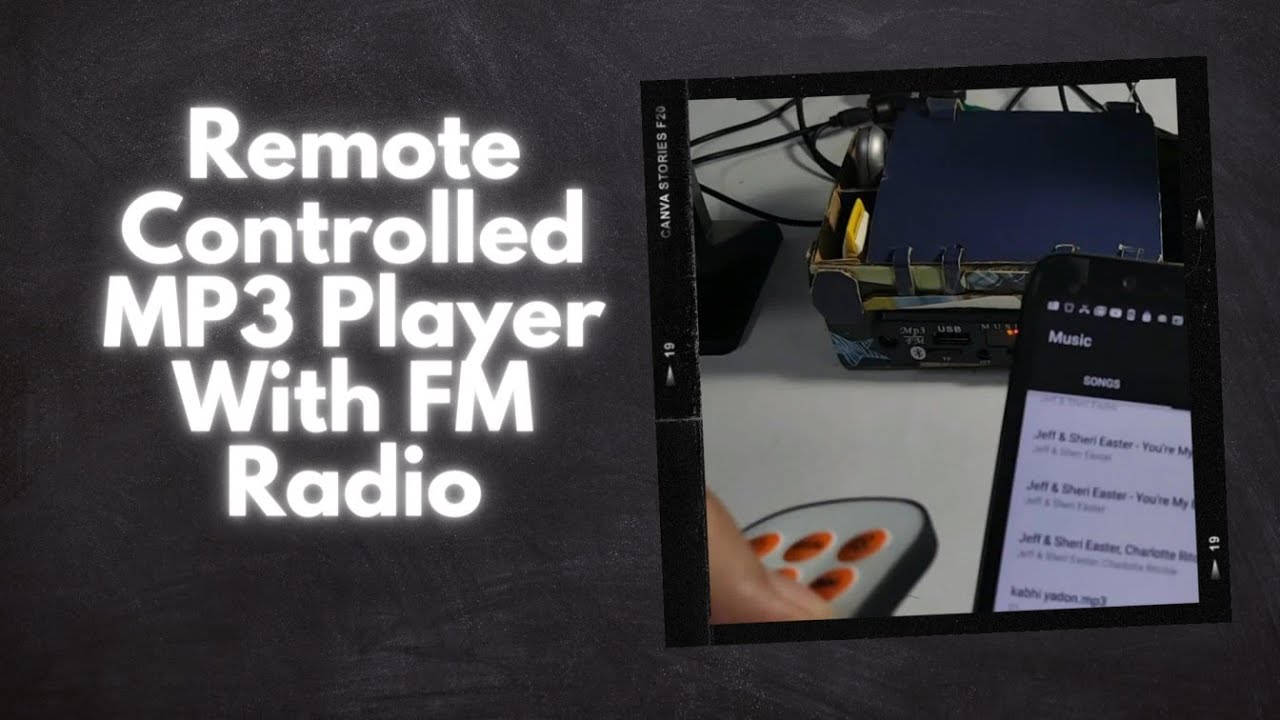 Remote Controlled MP3 Player With FM Radio: Electronics For You DIY Project