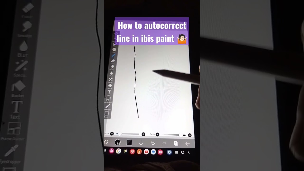 how to autocorrect line in Ibis paint 🤷🏻 #swatiartlife #arttutorial  #shorts