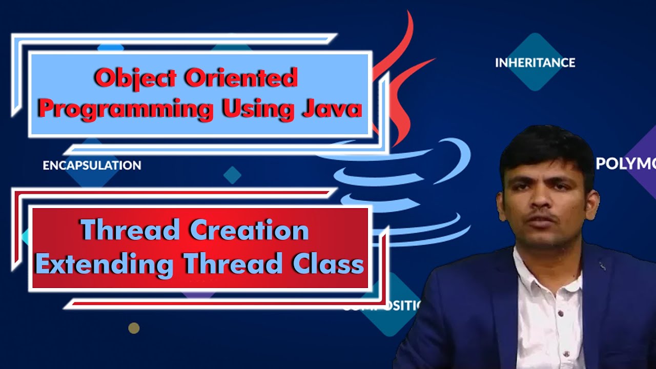 LEC35|Object Oriented Programming Using Java|Thread Creation Extending Thread Class by P.Purushotham
