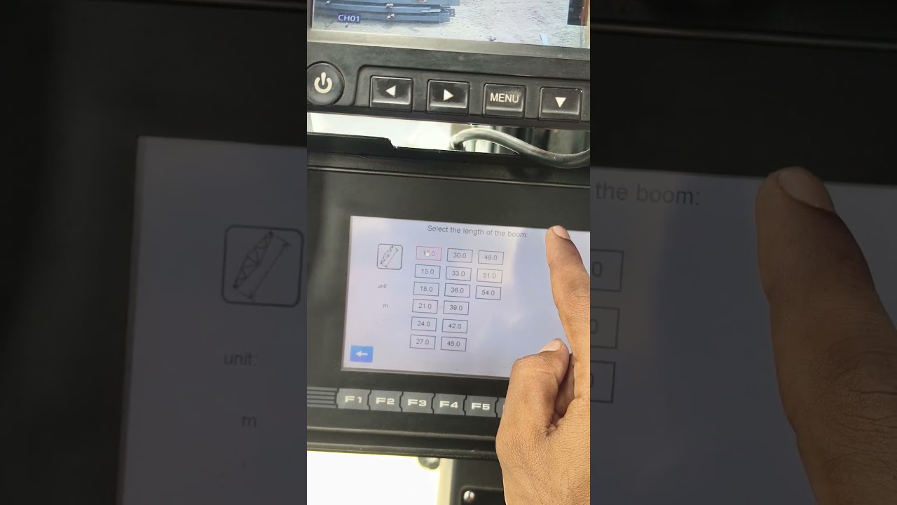 SANY crawler crane calibration and current configuration load charts  #sanycranes #crawlercrane
