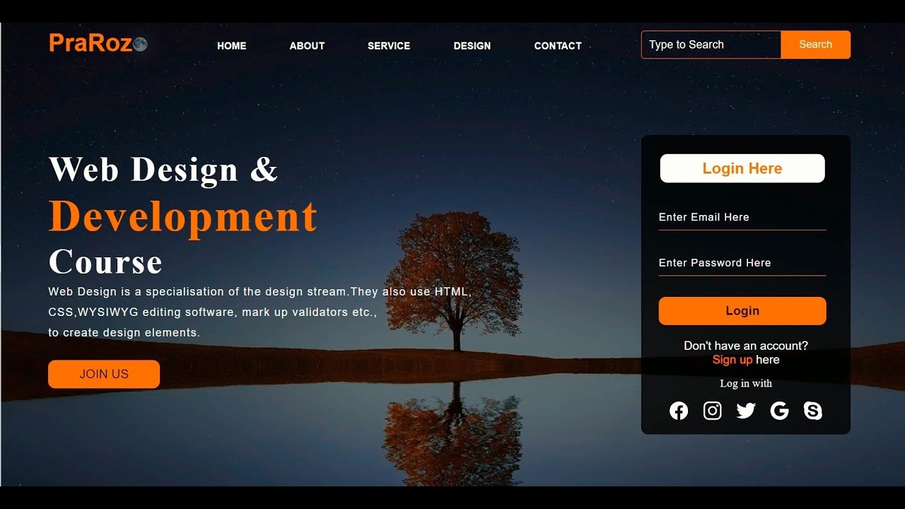 How To Make Responsive Website Using HTML & CSS Only | Step-By-Step Tutorial | PRAROZ